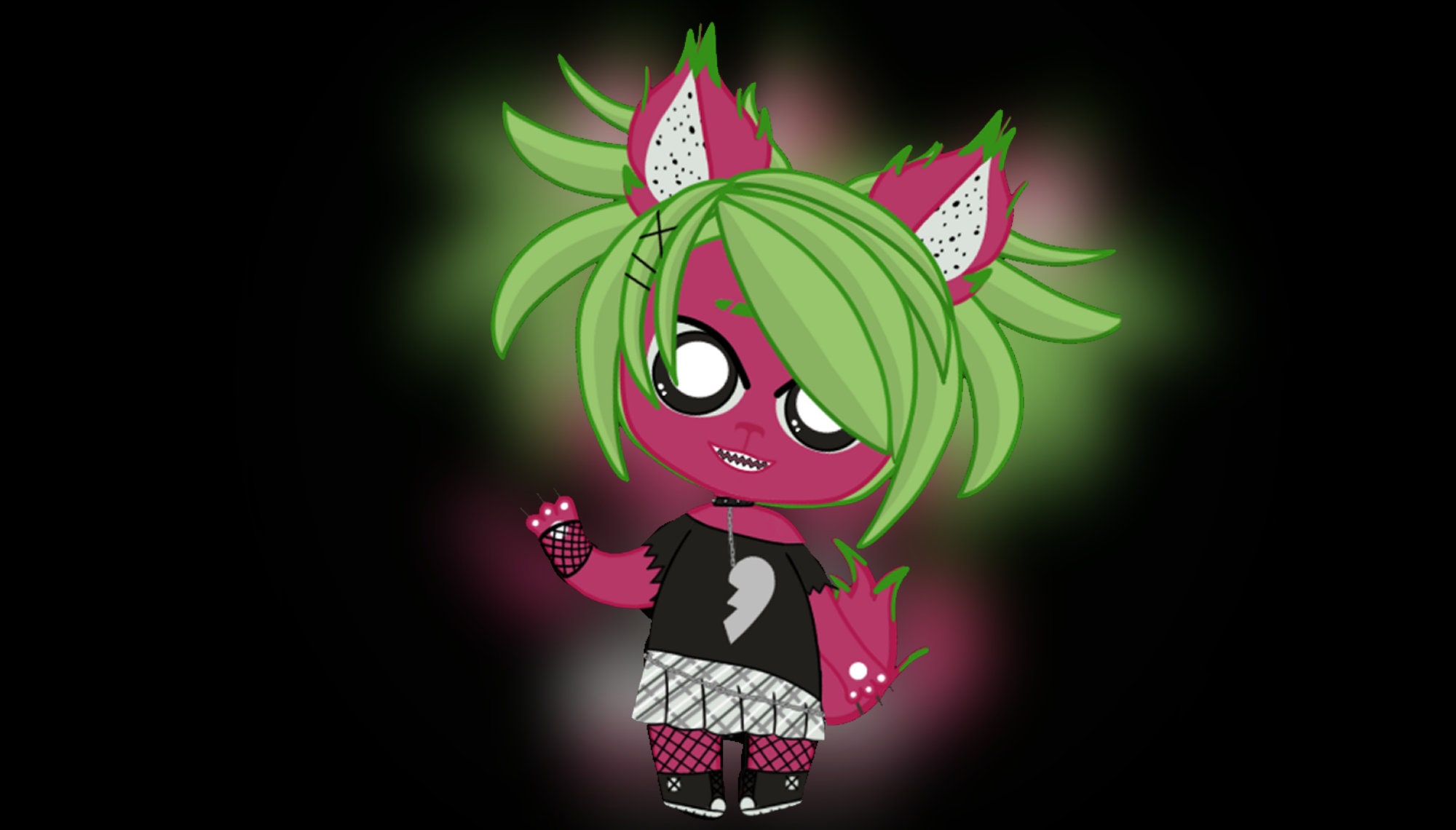 Frewt Cat Dragon Fruit Fully Rigged Live2d Model - Etsy