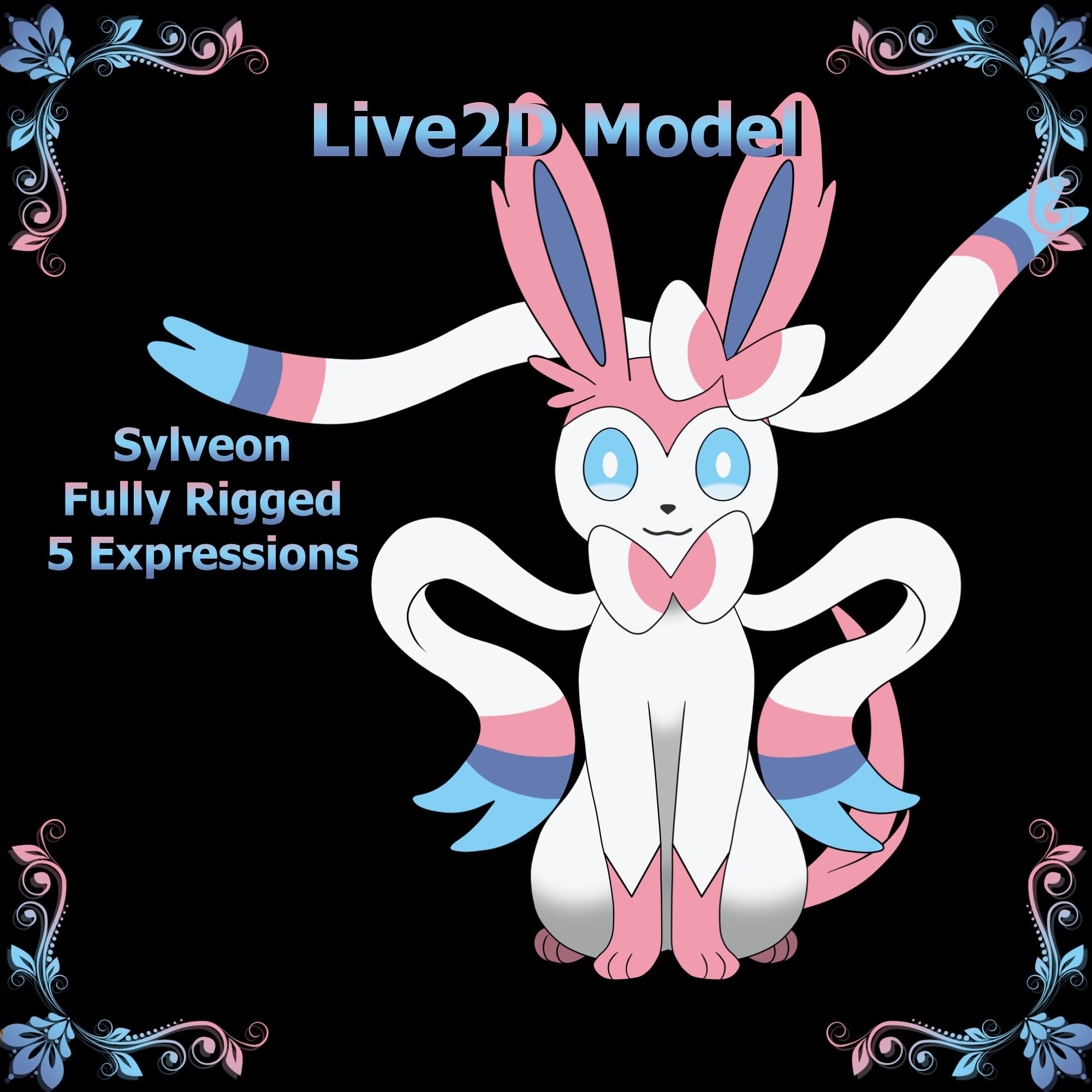 Sylveon - Pokémon - Fully Rigged Live2d Model - Etsy