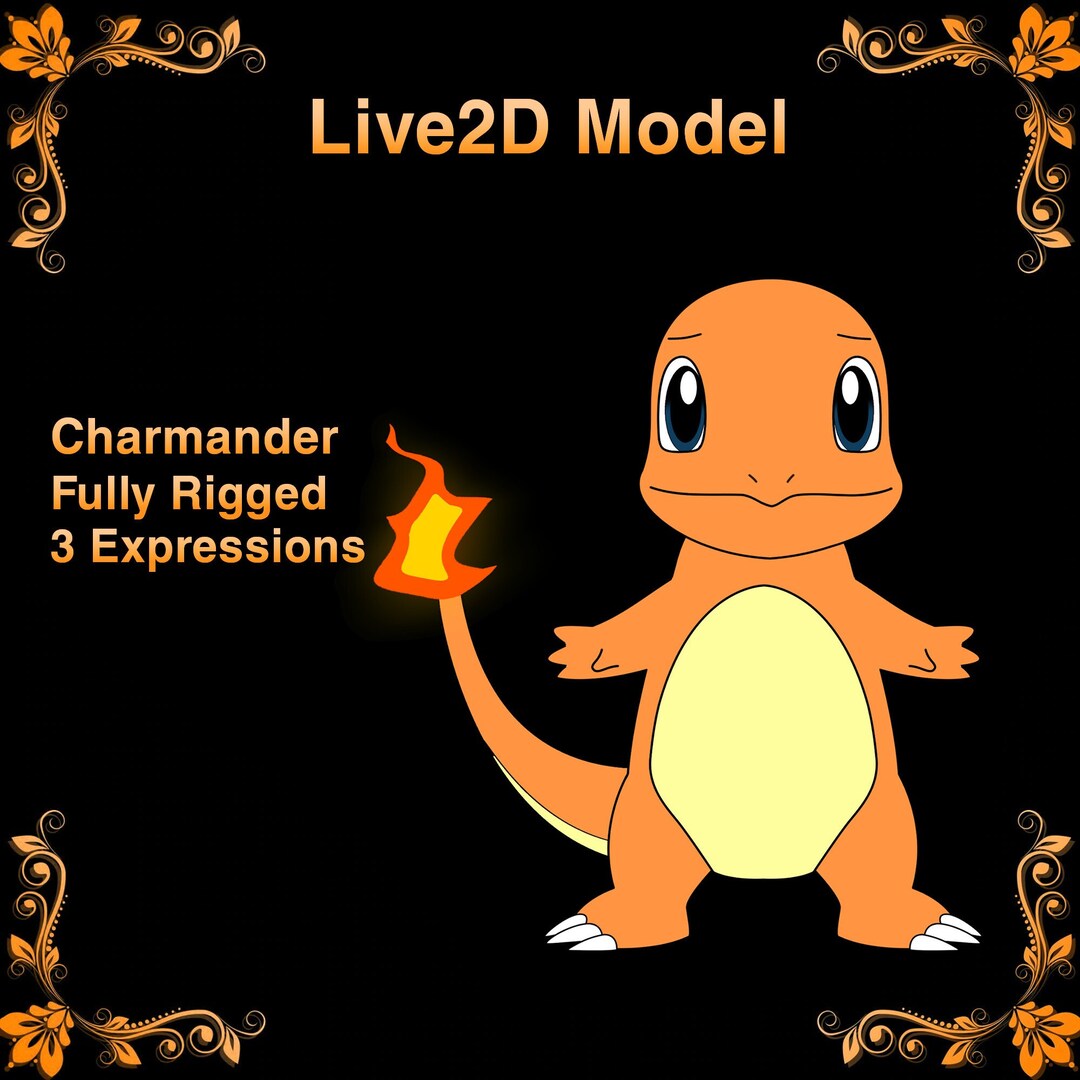 Charmander - Pokémon - Fully Rigged Live2d Model - Etsy
