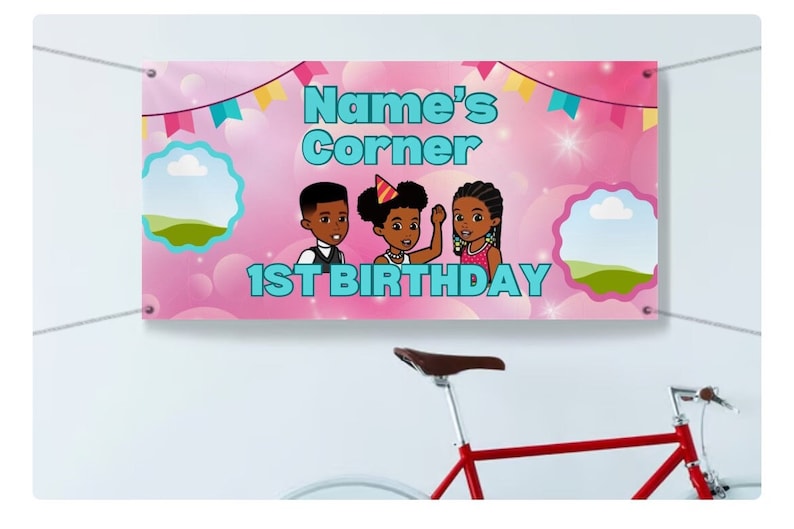 Gracies Corner Birthday Banner Bundle 6 Editable Banner Templates Kids ...