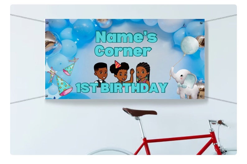 Gracies Corner Birthday Banner Bundle 6 Editable Banner Templates Kids ...