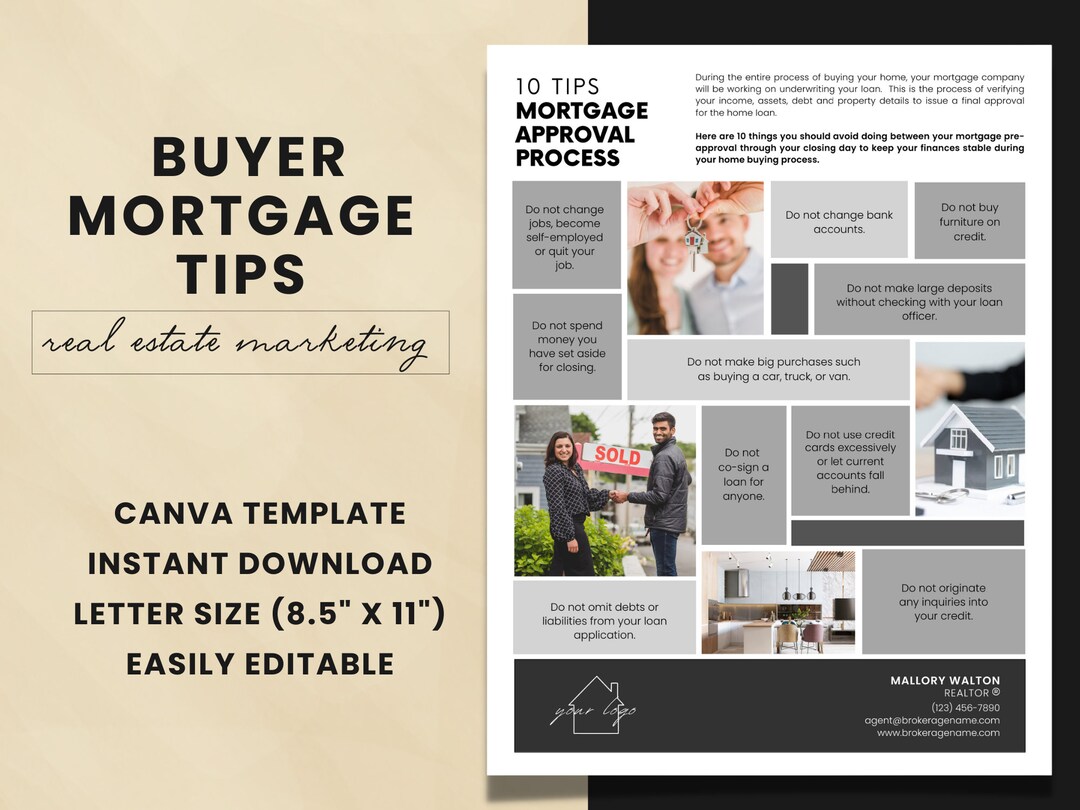 Mortgage Preapproval Flyer, Real Estate Agent Marketing Tools, First ...