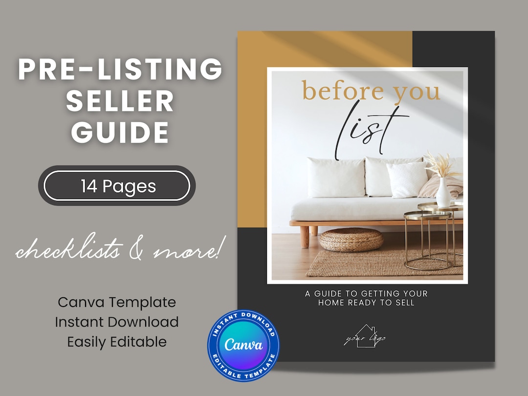 Before You List Guide, Seller Pre-listing Guide, Getting Your Home ...