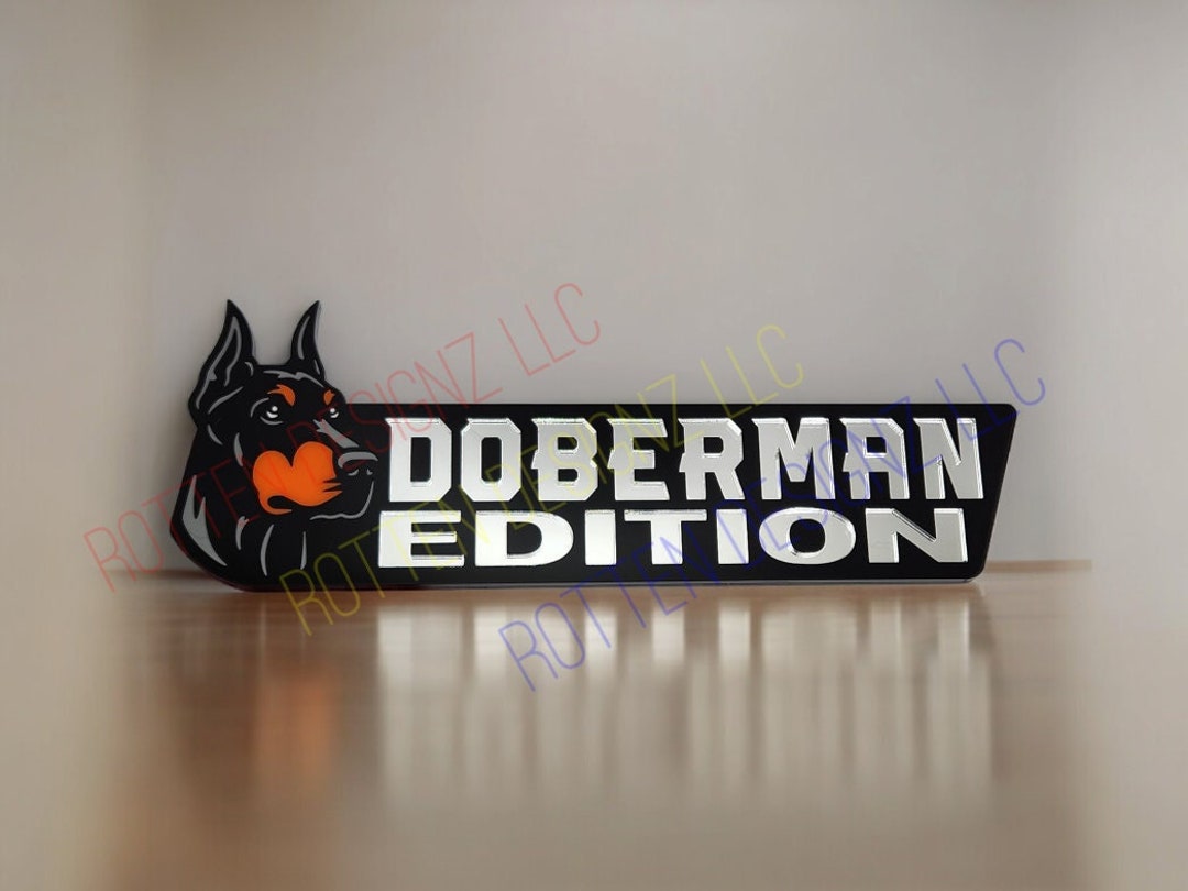 Doberman Car Truck Badge - Etsy