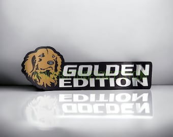 Golden Retriever Decal, Dog, Vinyl Decal, Car Decal, Bumper Sticker ...