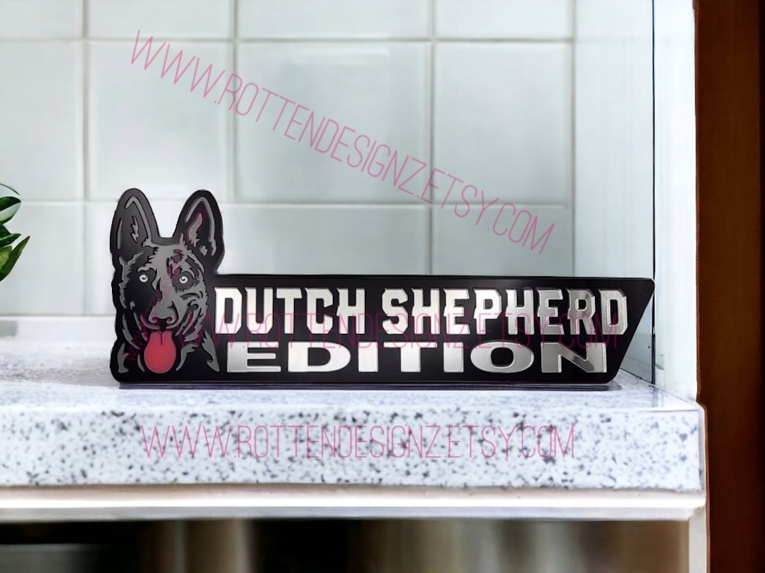 Dutch Shepherd Edition Car Badge - Etsy