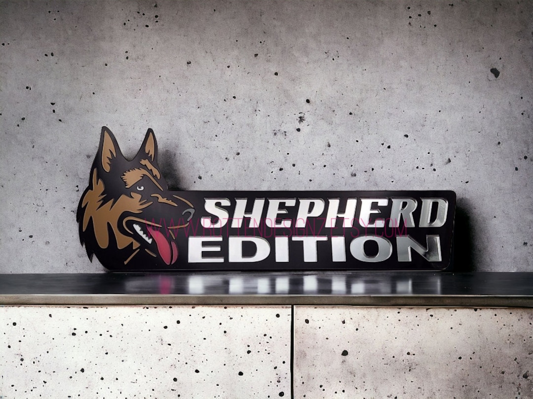 German Shepherd Car Badge, Profile - Etsy
