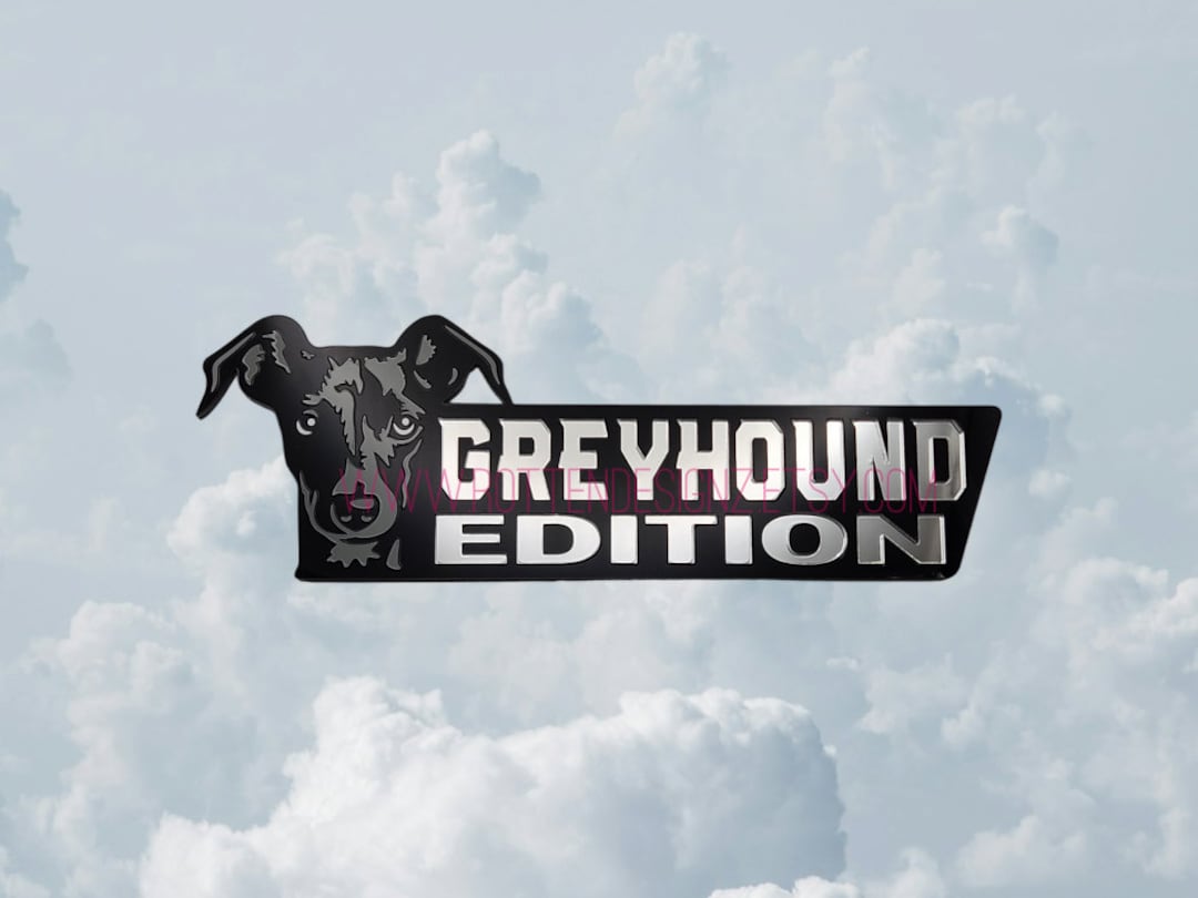 Greyhound Edition Car Badge - Etsy