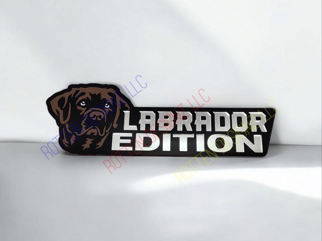 Labrador Retriever Car Badge - Etsy