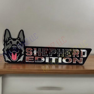 German Shepherd Car Badge, Portrait - Etsy
