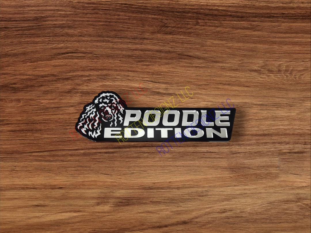 Poodle Edition Car Truck Badge - Etsy