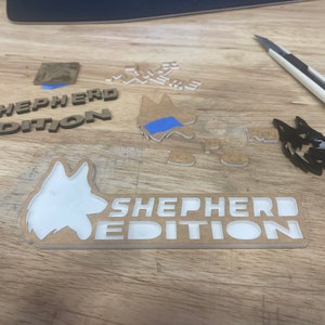 Pittie Edition Car Badge, Black and White - Etsy