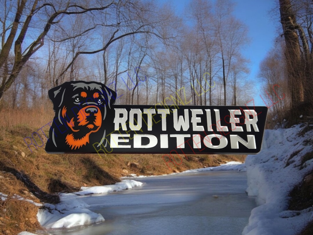 Rottweiler Rottie Edition Truck Car Badge Portrait - Etsy