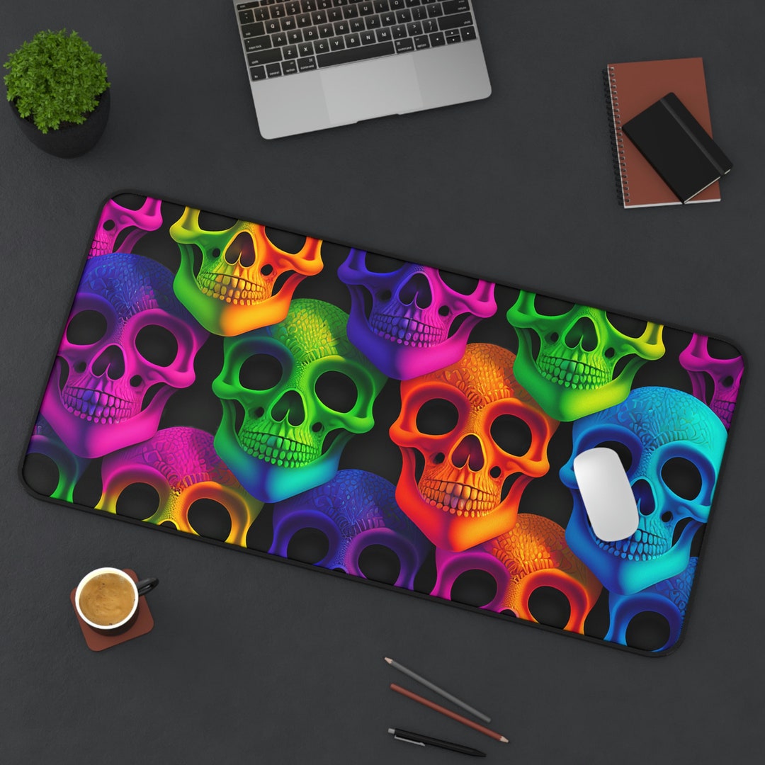 Skulls Gaming Desk Mat - Etsy