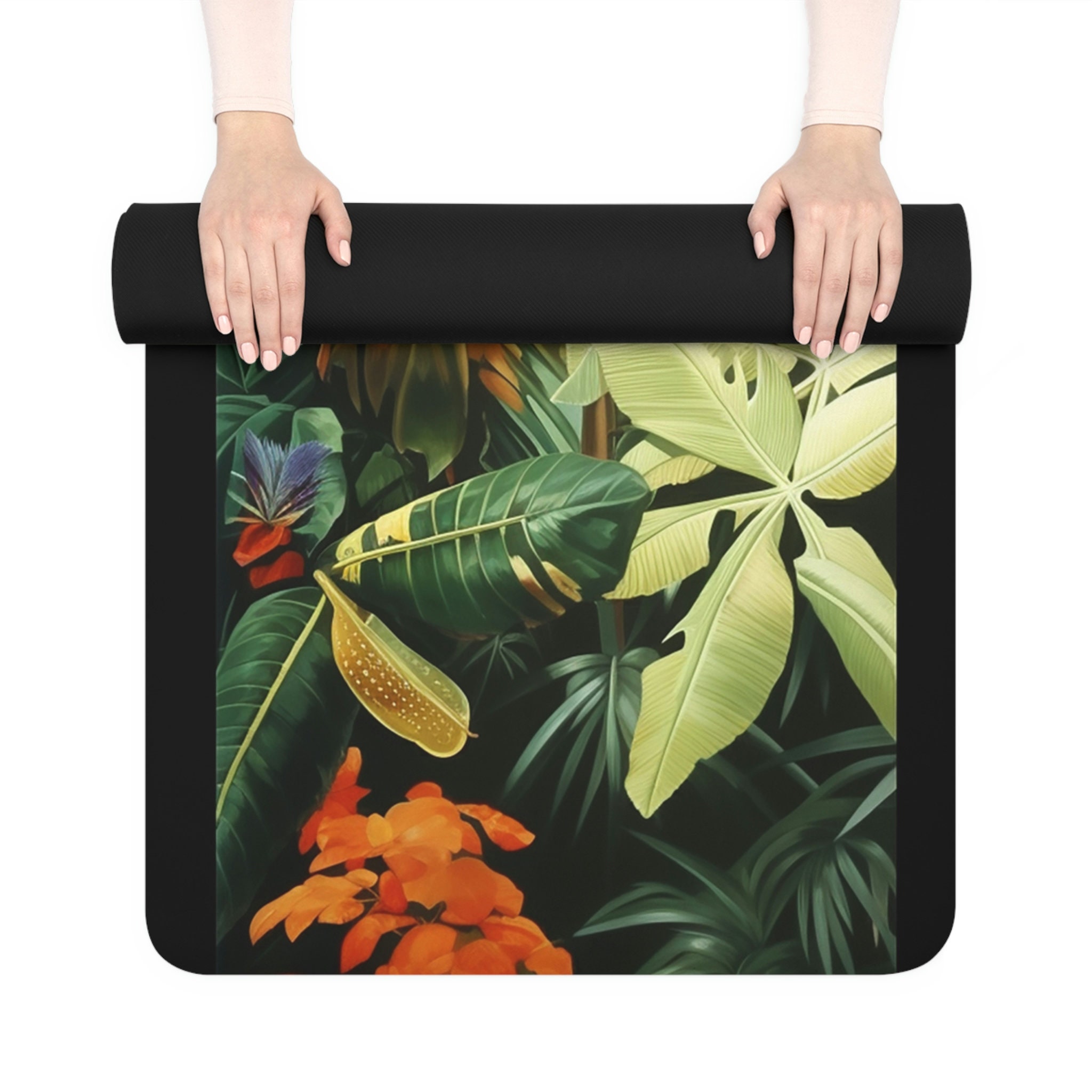 Yoga Mat Rainforest Non-slip, Comfortable & Durable Suede Top Perfect ...