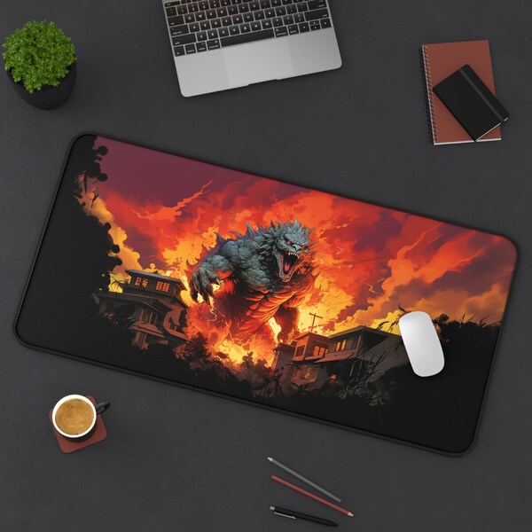 Godzilla Desk Mat - Etsy