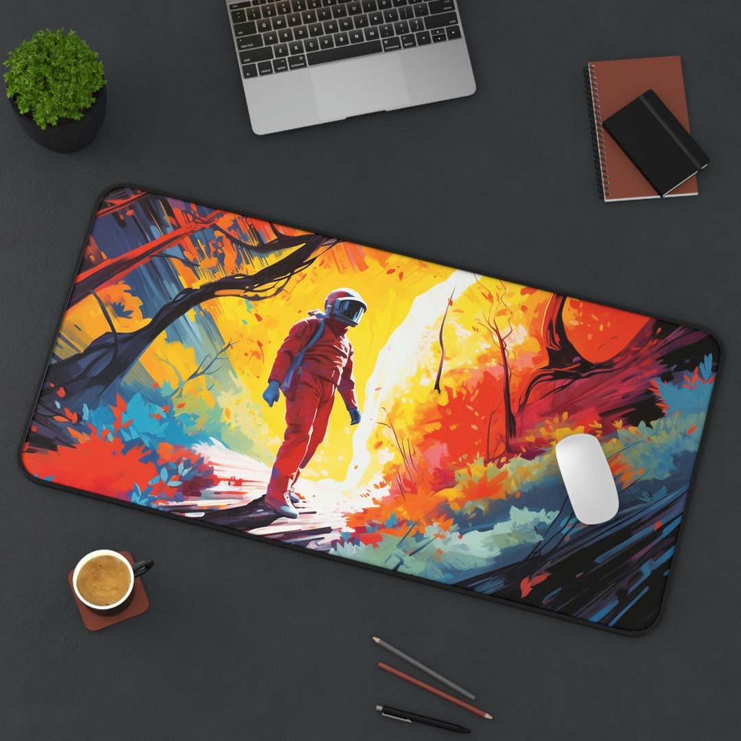 Desk Mat Astronaut Sci Fi Laptop Mouse Pad Space Large Mousepad - Etsy