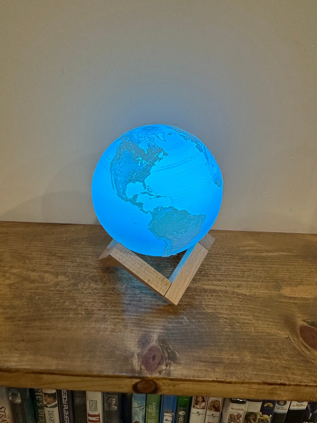 Earth Lamp 3d Printed - Etsy