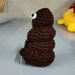 Unique Funny Gift Crochet Poo Plushy Desk Decor-tiny Crochet Decoration ...
