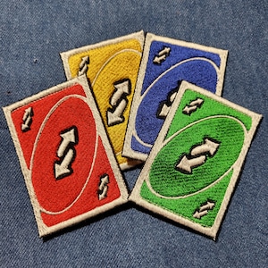 Uno Reverse Iron on Patch - Etsy