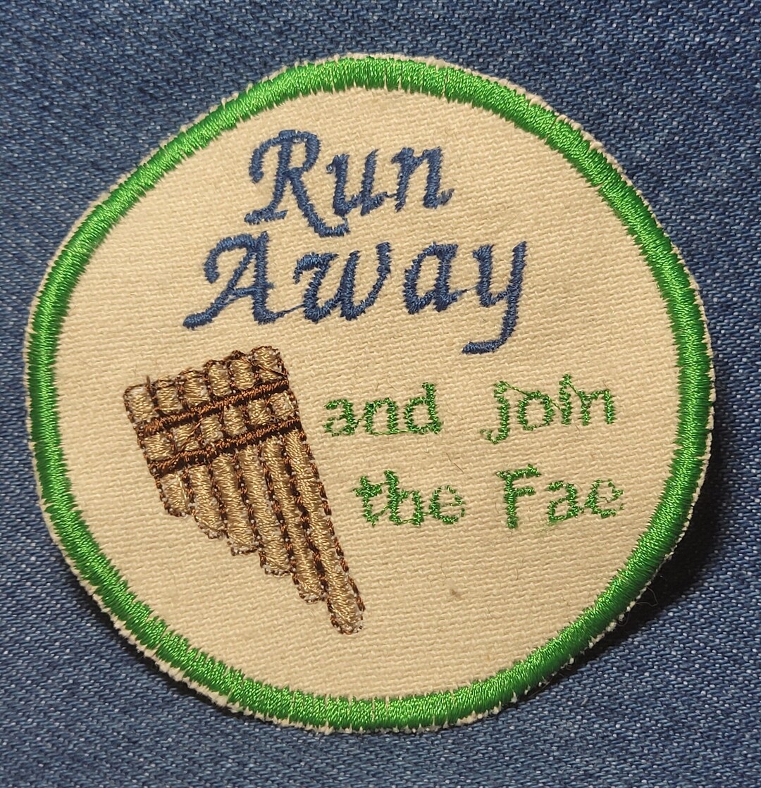 Run Away and Join the Fae - Iron- on Patch - Etsy