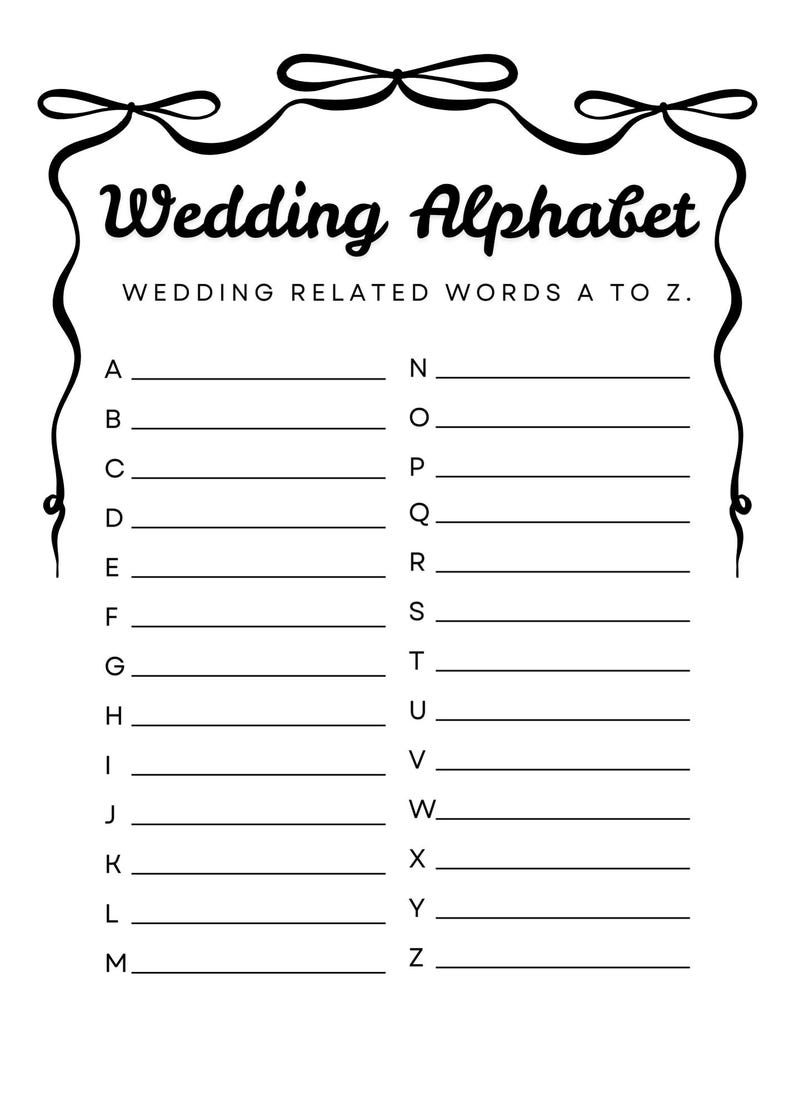 Bridal Shower Printable Games - She's Tying the Knot Theme - Etsy