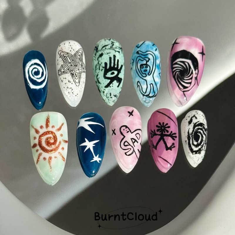 Y2k Freestyle Nails - Etsy
