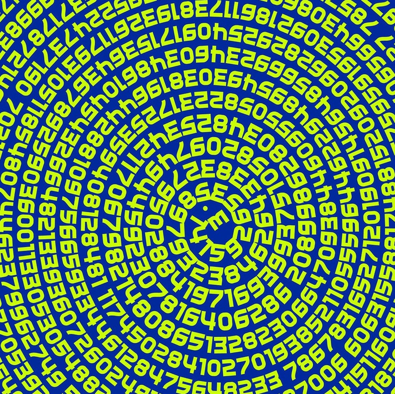 Printable Digital Pi Poster - Etsy