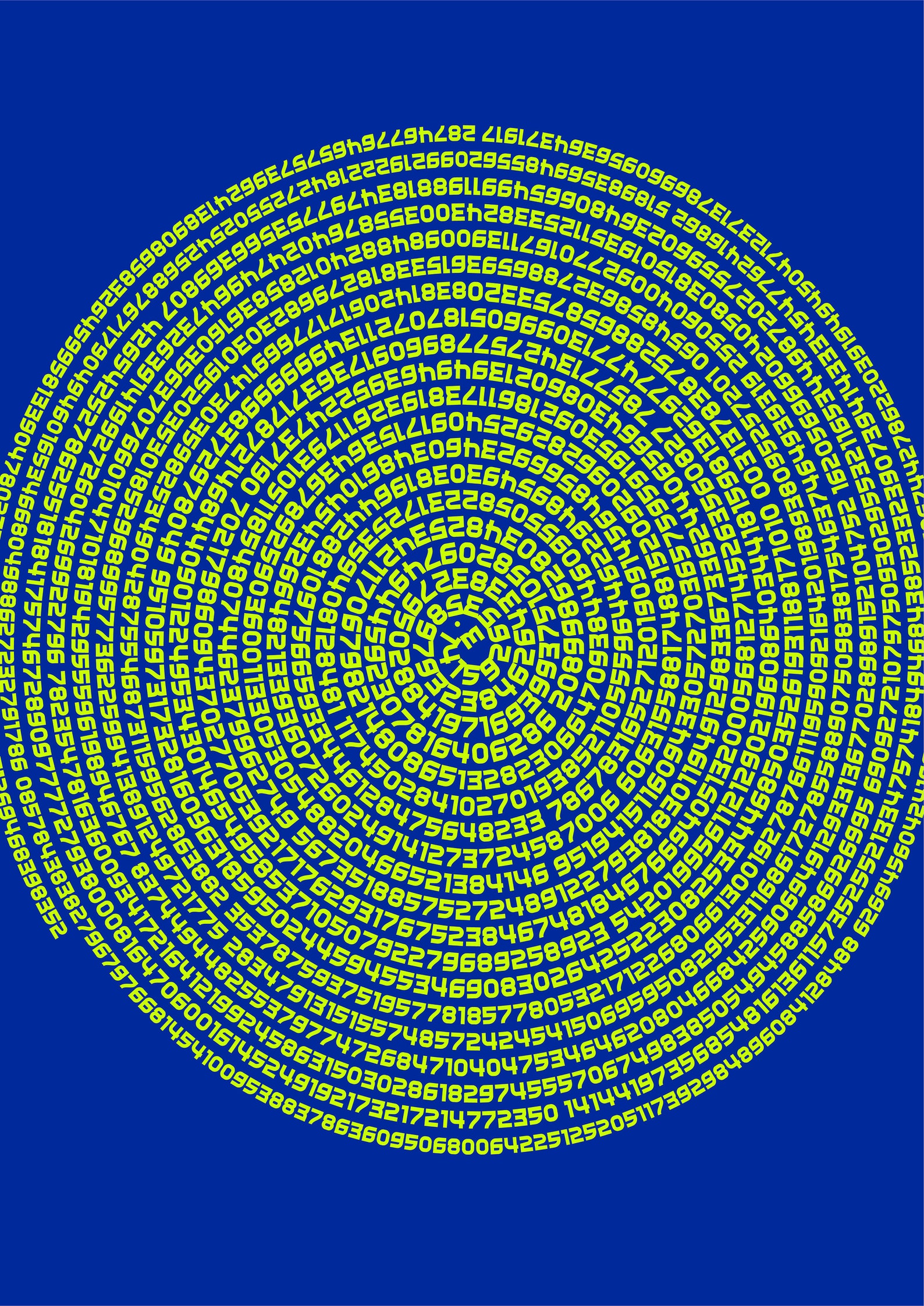 Printable Digital Pi Poster - Etsy