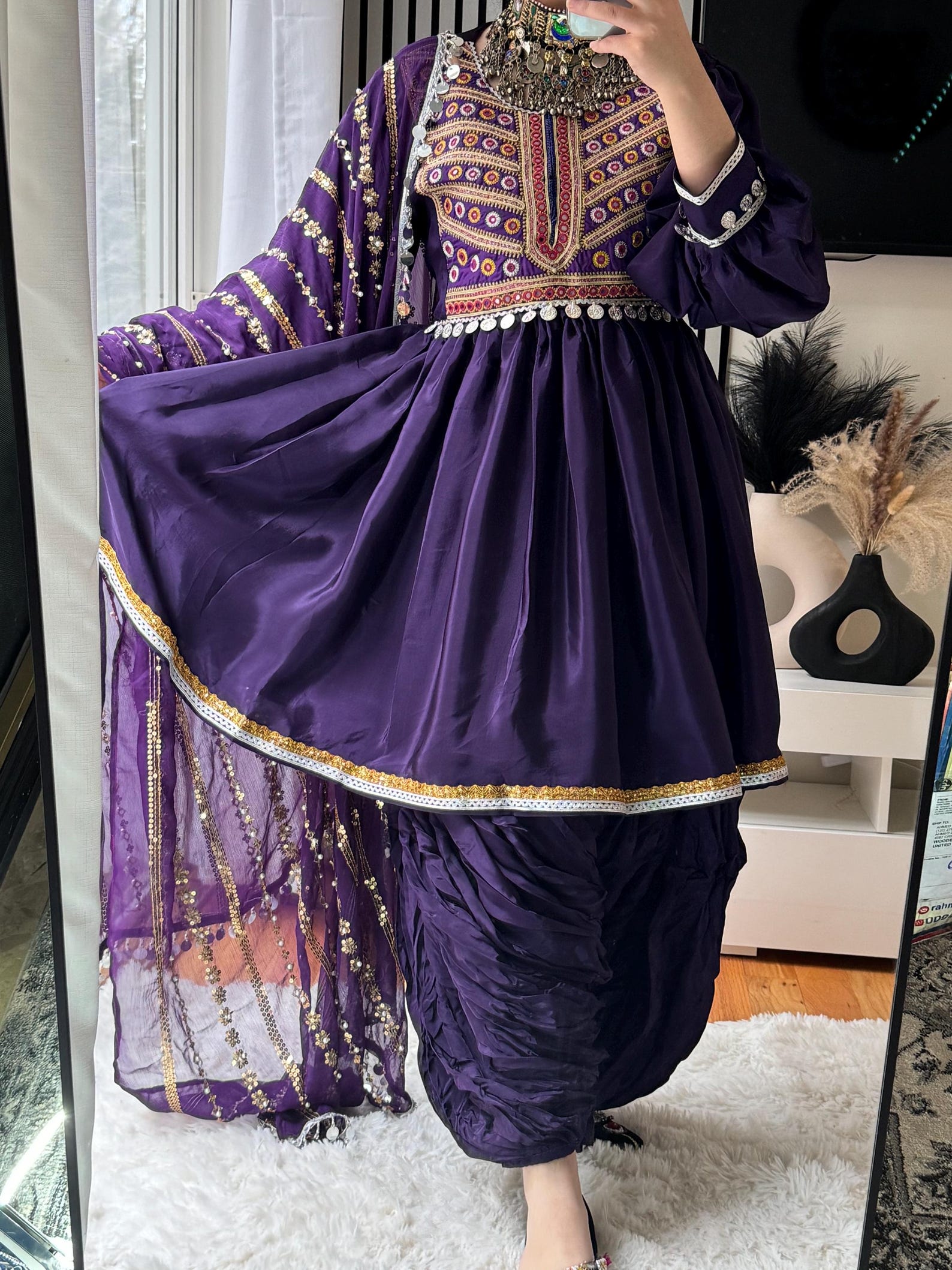 Afghan Purple Dress - Etsy