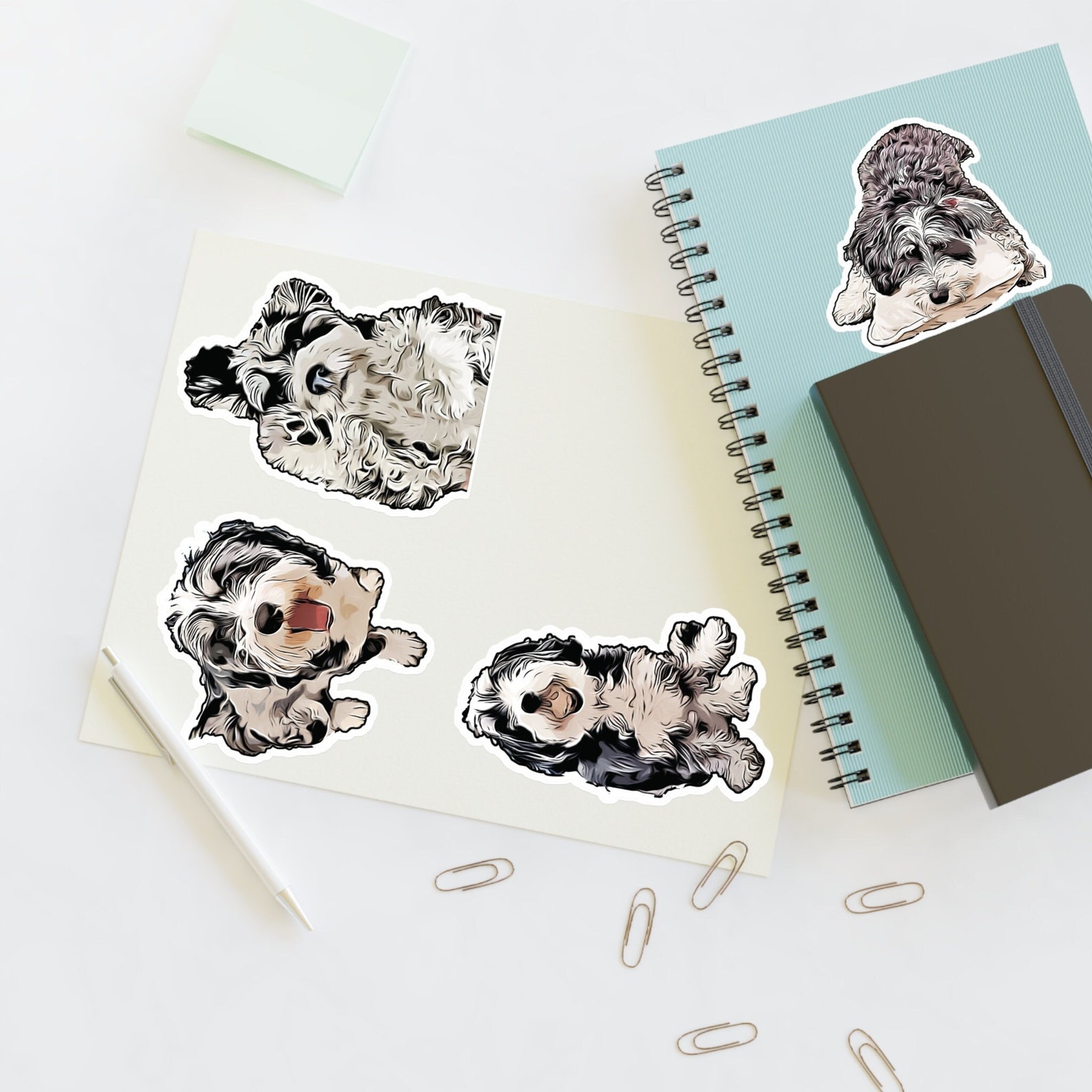 Bernedoodle Stickers, Dog Sticker, Doodle Mom, Bernedoodle Gifts ...