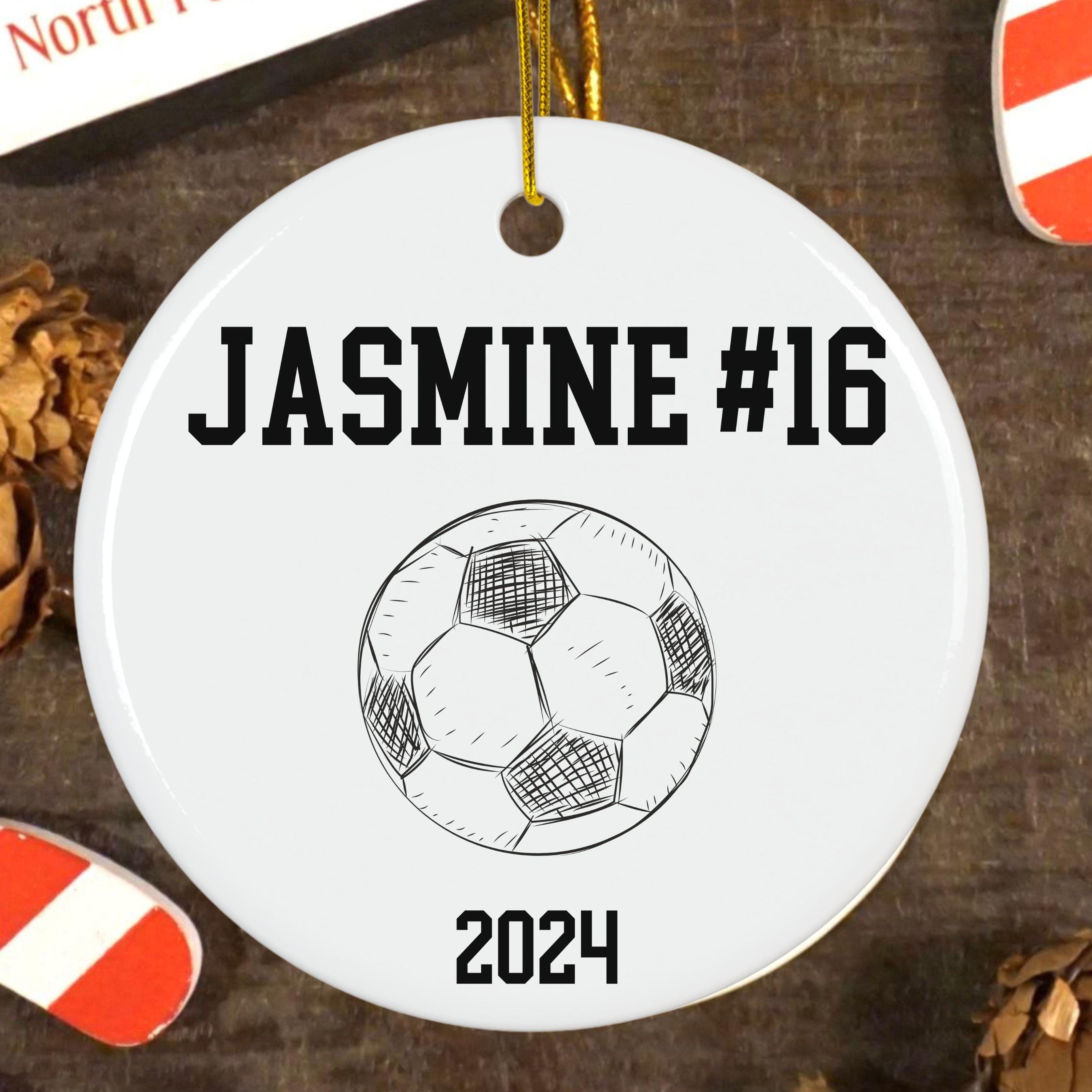 Sports Christmas Ornament Personalized, Teen Stocking Stuffer, Football ...
