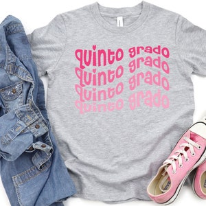 Hola Quinto Grado Hello Fifth Grade Tshirt Spanish Kids Shirt Espanol ...