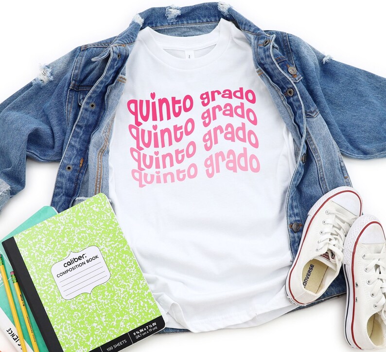 Hola Quinto Grado Hello Fifth Grade Tshirt Spanish Kids Shirt Espanol ...