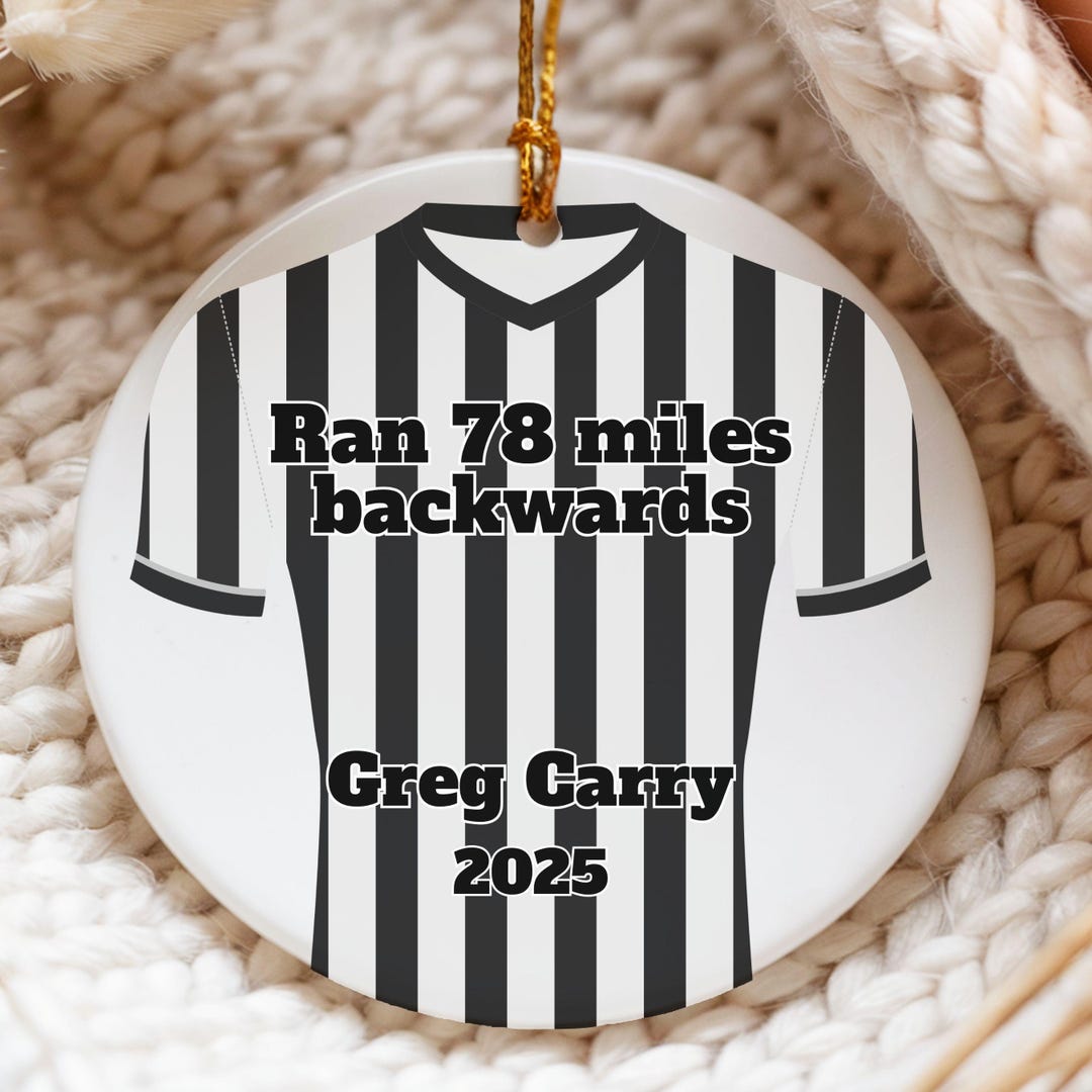 Personalized Referee Ornament, Custom Ref Gift, Funny Referee Christmas Ornament, Sports ...
