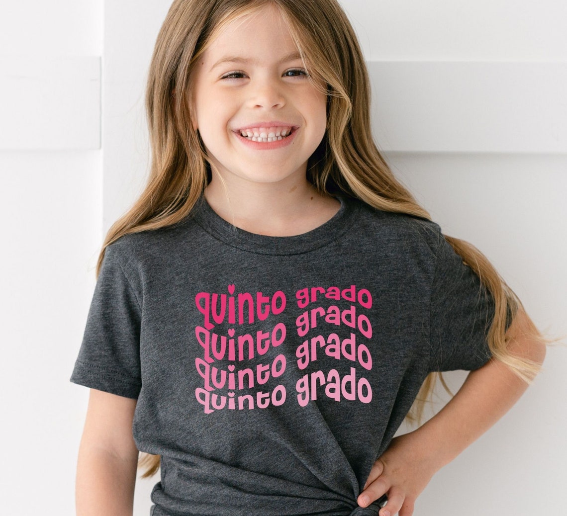Hola Quinto Grado Hello Fifth Grade Tshirt Spanish Kids Shirt Espanol ...