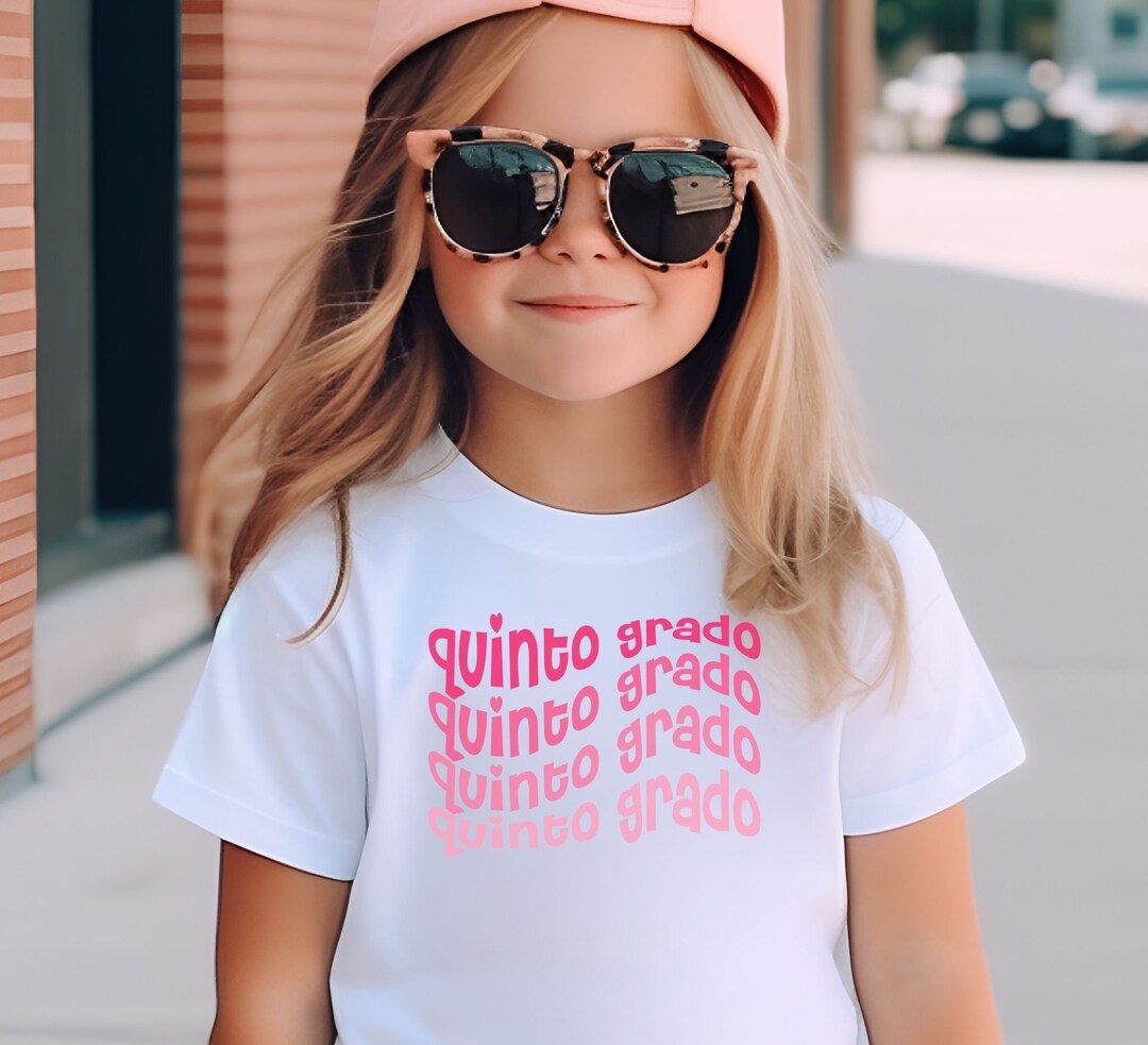 Hola Quinto Grado Hello Fifth Grade Tshirt Spanish Kids Shirt Espanol ...