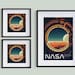 NASA Inspired Retro Space Exploration Poster Printable Wall Art ...