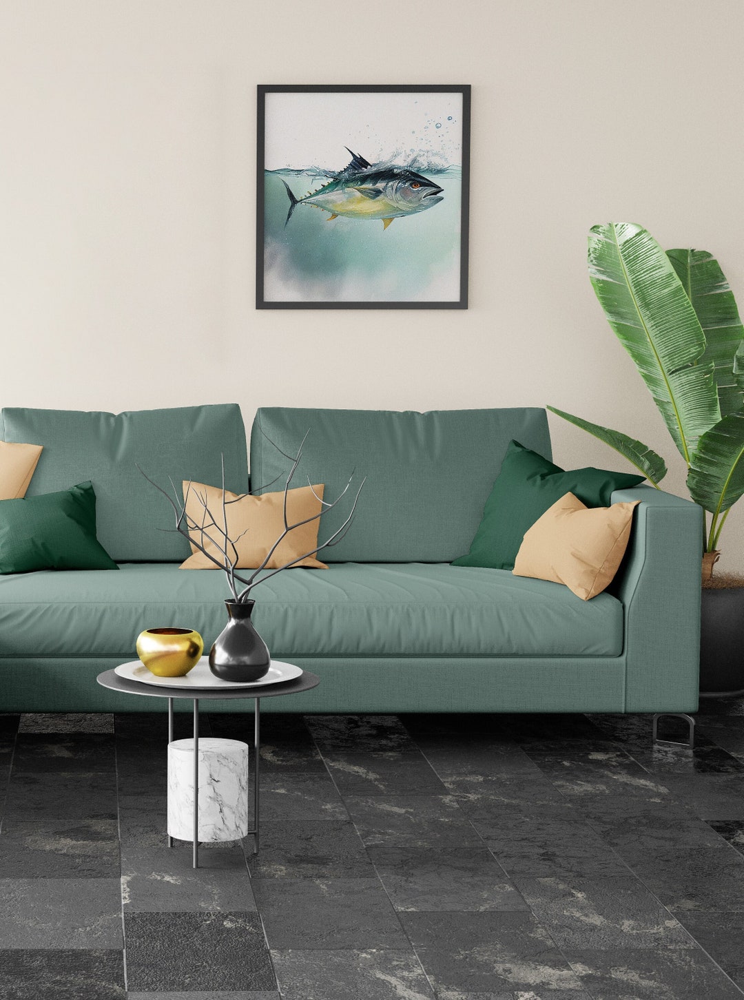 Hamachi Watercolour Painting Printable Wall Art, Digital Download - Etsy