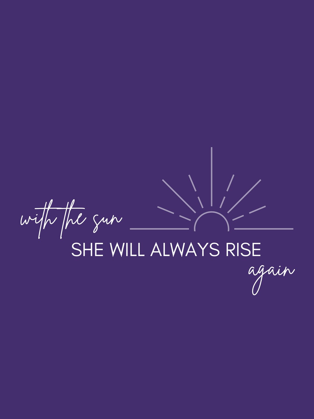 Inspirational Digital Wall Art - She Will Rise - Female Empowerment Art ...