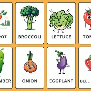 Discover the Joy of Learning With Our Fruit and Vegetable Flashcards ...