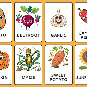 Discover the Joy of Learning With Our Fruit and Vegetable Flashcards ...