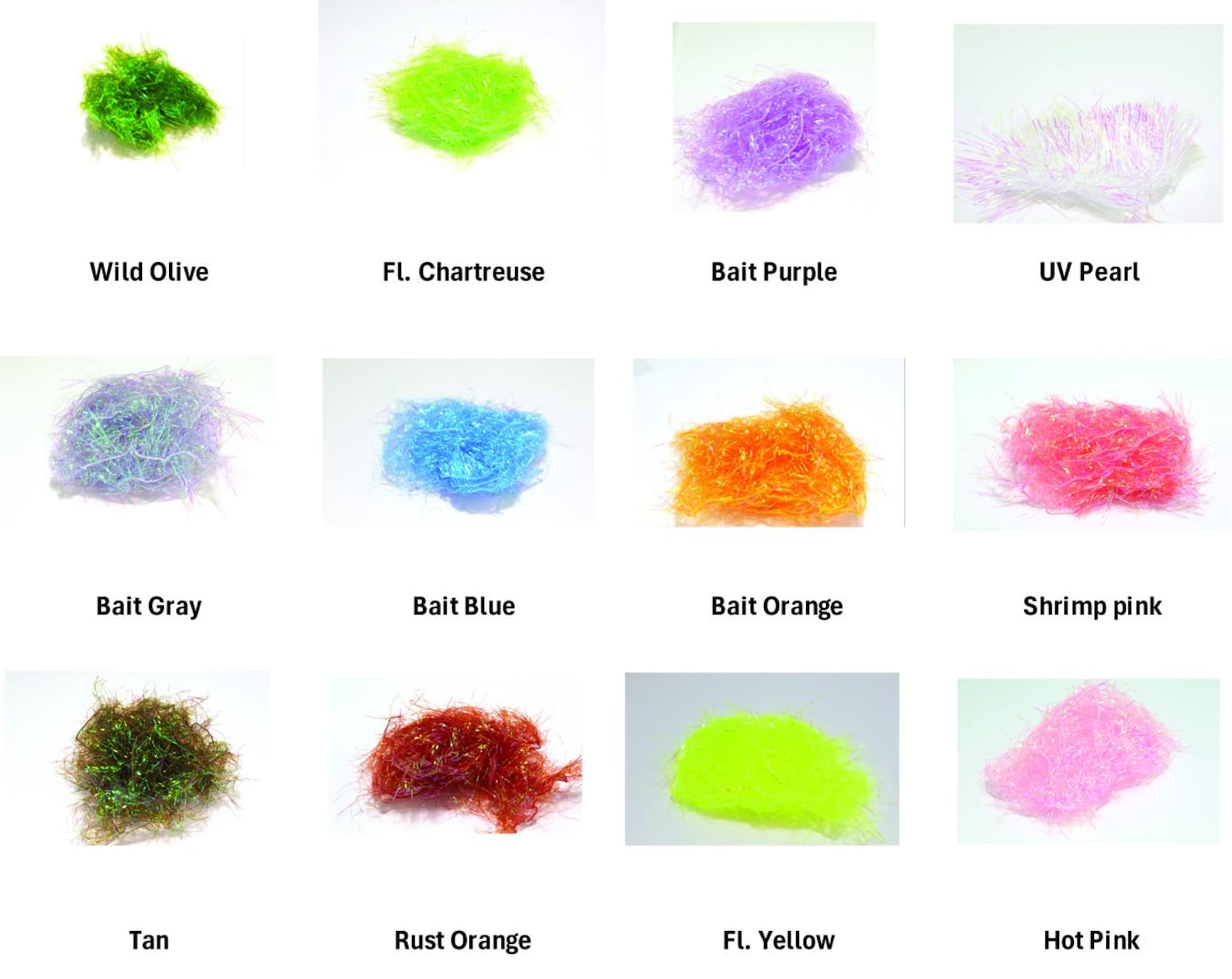 Arctic Ice Chenille Palmer Pearl Fibers: 10' Length Fly Tying Material ...