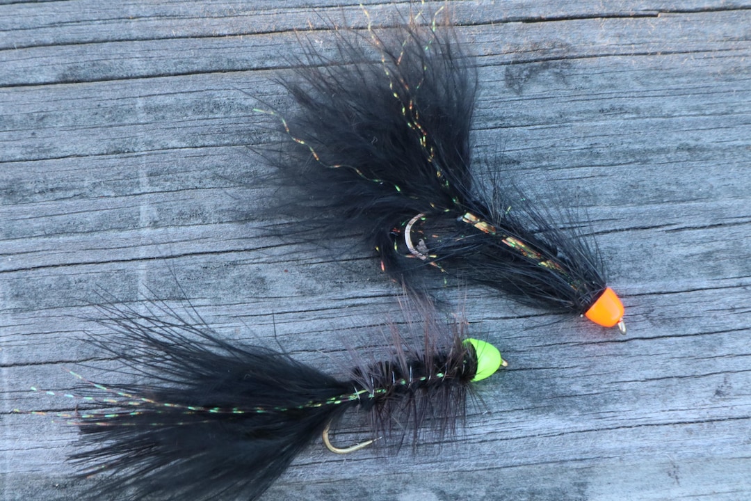 Fly Fishing Woolly Bugger - Sneaky Bug - Cone Head Streamer for Salmon ...