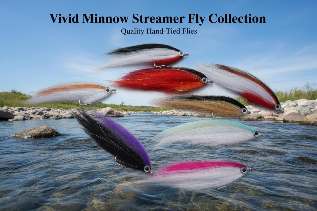 Vivid Minnow Streamer Fly Collection - 8-pack Bundle Available - Etsy