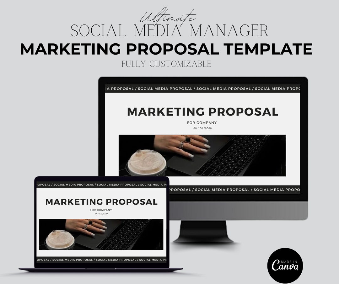 Social Media Manager - Marketing Proposal Template - Etsy