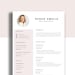Resume Template With Photo, Professional Resume Template for Word ...