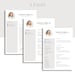 Resume Template With Photo, Professional Resume Template for Word ...