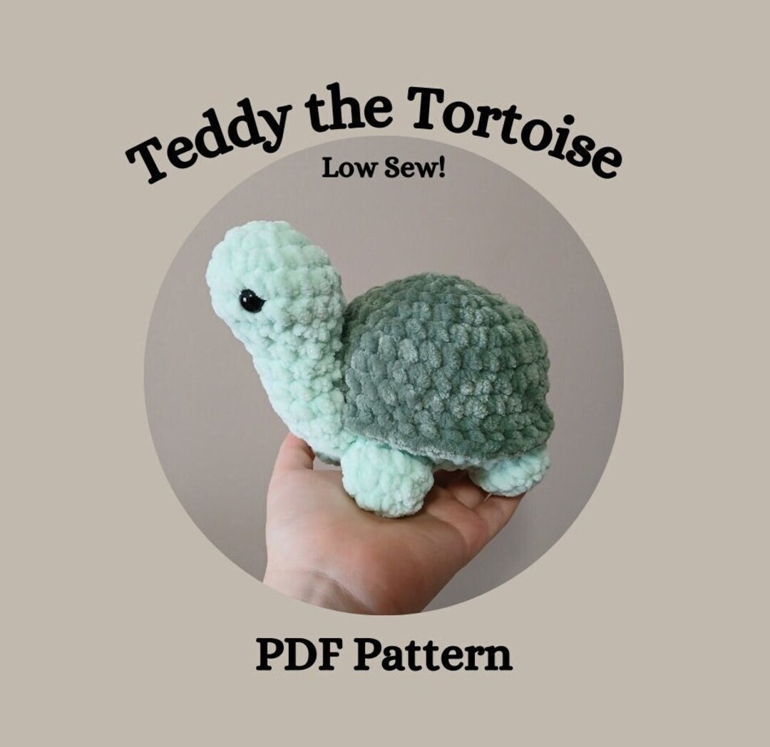 Teddy the Tortoise Crochet Pattern, Amigurumi, Digital Download, PDF ...