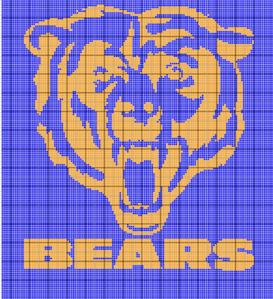 Chicago Bears Graphgan Pattern Only - Etsy